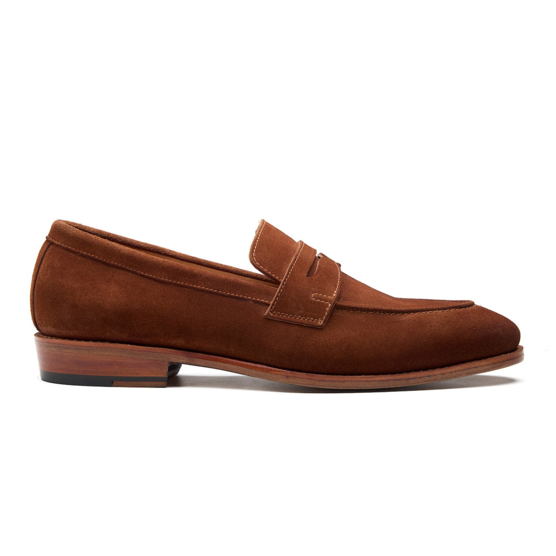 Denver - Penny Loafer - French Brown Suede – The Shoe Snob