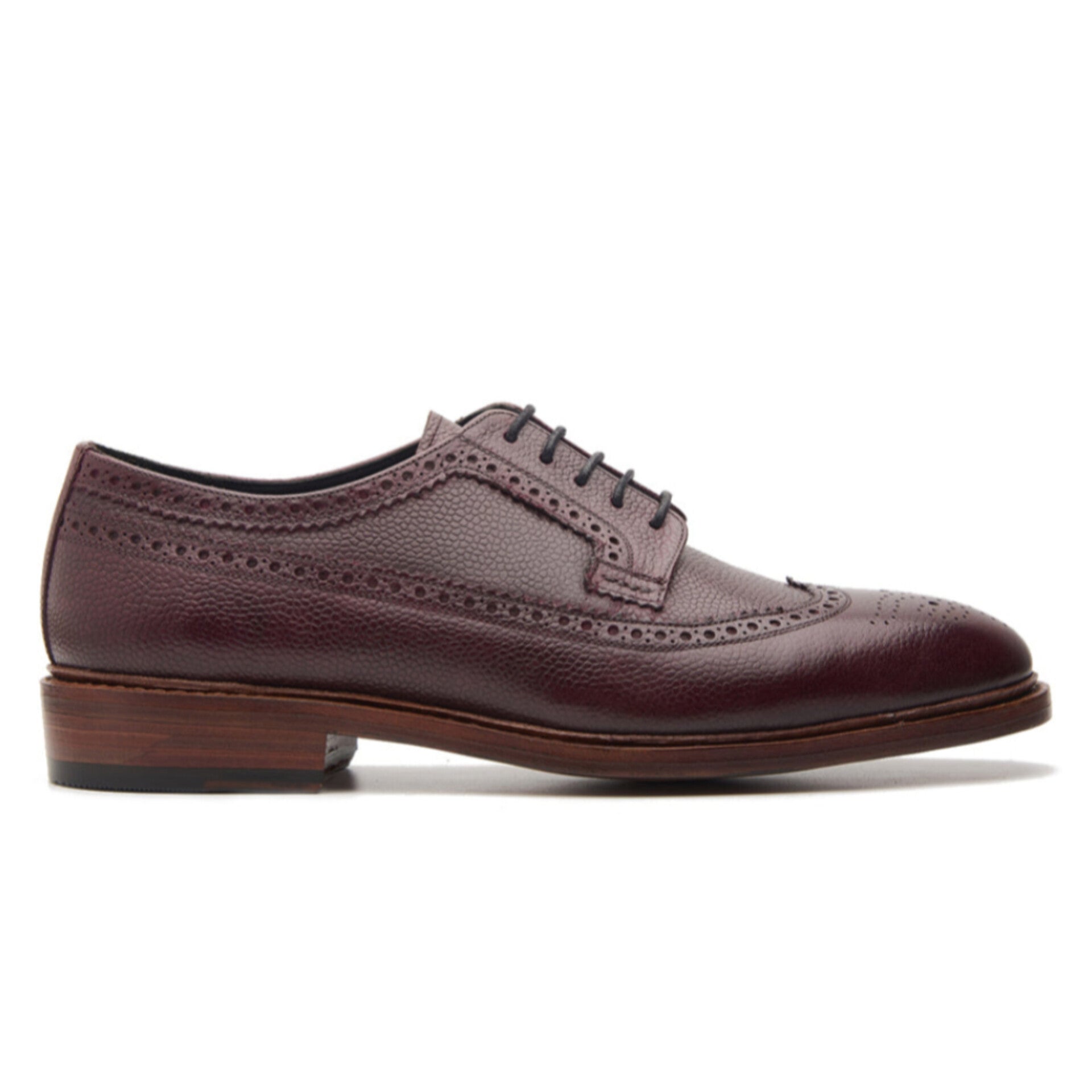 Raife - Longwing Derby - Bordeaux Scotch Grain – The Shoe Snob